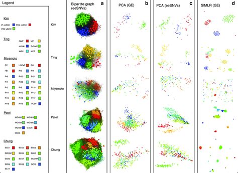 Comparison Of Clustering Visualization Using Eesnv And Gene Expression Download Scientific