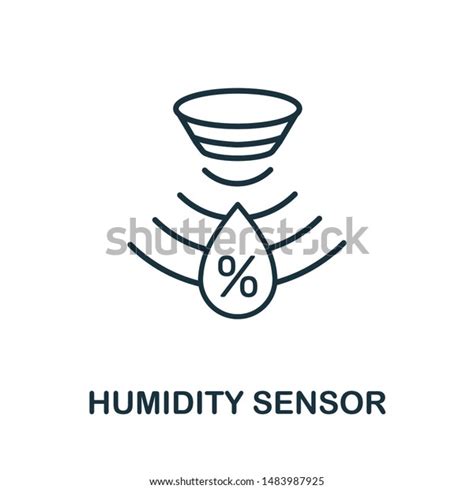 Humidity Sensor Outline Icon Thin Line Stock Vector Royalty Free 1483987925 Shutterstock