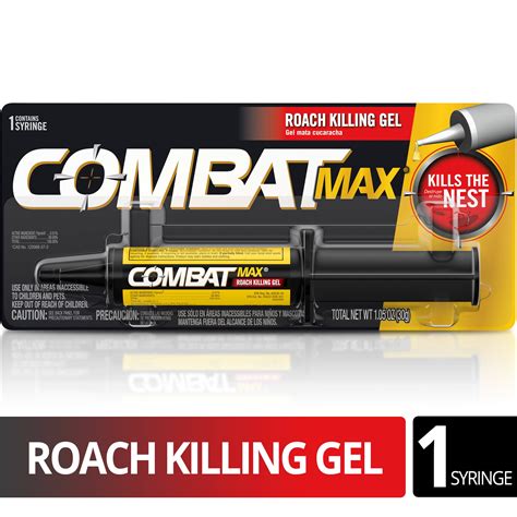 Combat Max Roach Killing Bait Gel Indoor And Outdoor Use 1 05 Ounce
