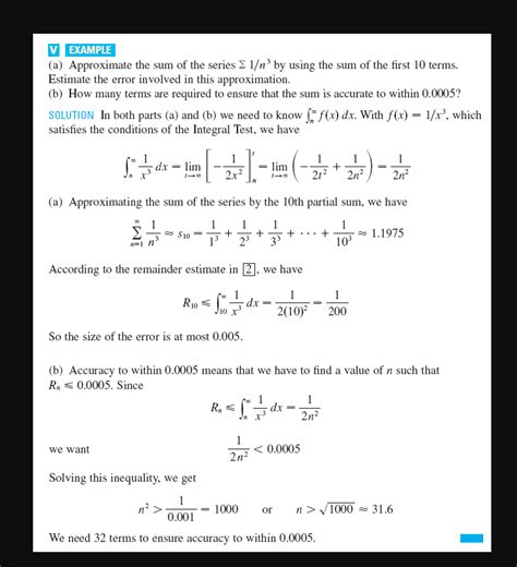 Solved Example 5 Use The Sum Of The First 100 Terms To