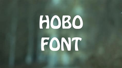 Hobo Font Free Download