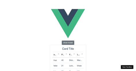 Vue Tabulator Examples Codesandbox