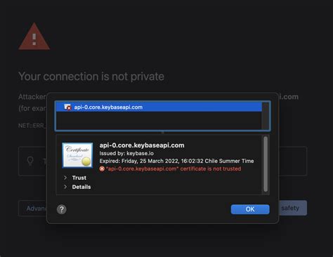 Certificate Expired · Issue 24871 · Keybaseclient · Github
