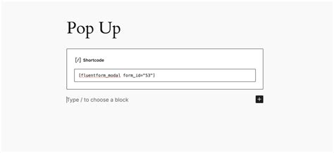 How To Create A Popup Box Using Wordpress Forms Builder Fluent Forms