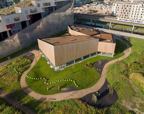 Nord Architects Creates Angular Timber Clad Sports Centre In Copenhagen