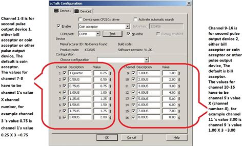 Cctalk Sitekiosk Software Coin Acceptor Bill Acceptor Interface