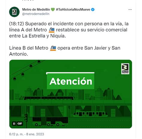Otra Persona Se Habr A Lanzado A Las V As Del Metro De Medell N Infobae