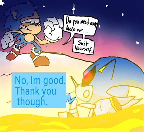 Basically Metal Sonics Death In The Ova By Zeekdrawingtime On Deviantart