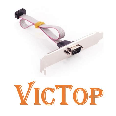 Serial Port 9 Pin Db9 Rs232 Motherboard Com Ribbon Cable Bracket Shopee Malaysia