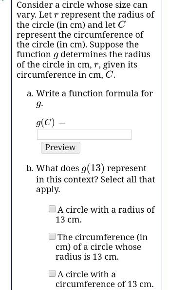 Solved Consider A Circle Whose Size Can Vary Let R