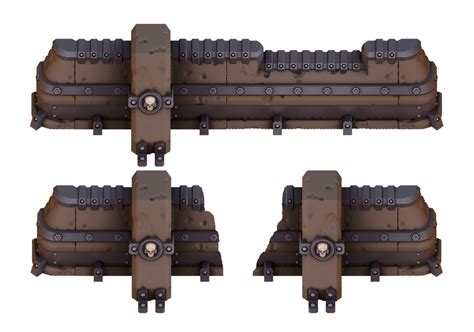 War Scenery Grimdark Modular Infantry Wall
