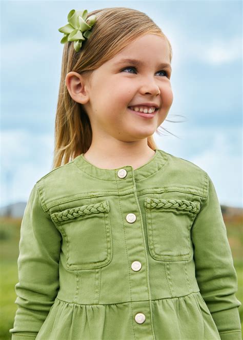 Girl Ruffle Jacket Better Cotton Apple Mayoral