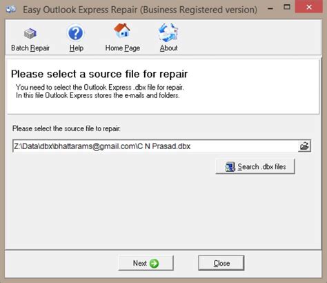 Easy Outlook Express Repair Download Review