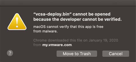 How To Exclude Vcsa Uicli Installer From Macos Catalina Security