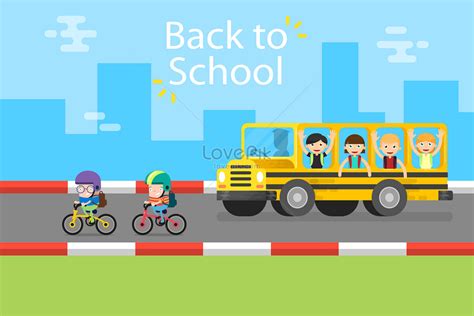 학교 배경 일러스트 무료 다운로드 Lovepik