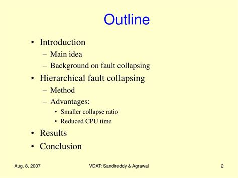 Ppt Using Hierarchy In Design Automation The Fault Collapsing