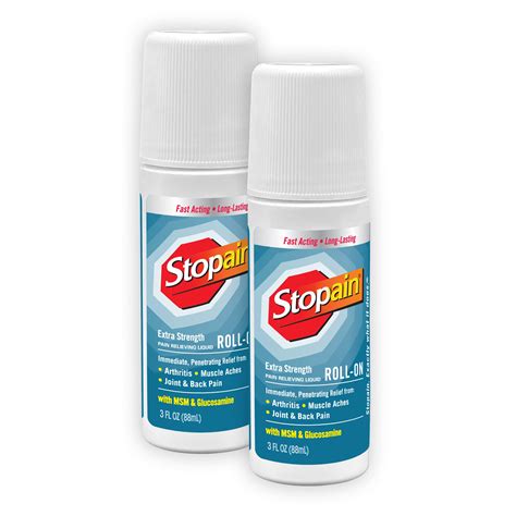 Stopain Extra Strength Roll On 3 Oz Pack Of 2 Walmart Business Supplies