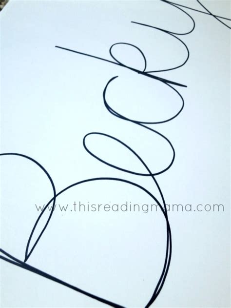 Cursive Handwriting Name Art