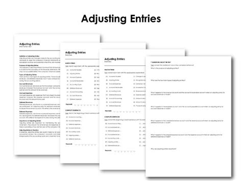 Adjusting Entries Teaching Resources