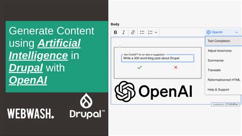 Drupal Ushers In Next Gen Content Generation With Openai Integration