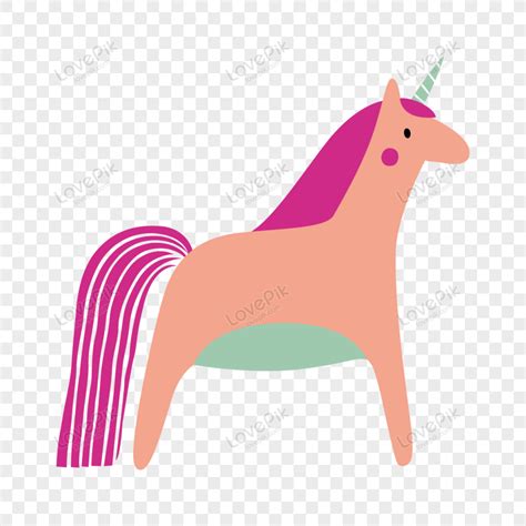 귀여운 유니콘 벡터 일러스트 레이 션 Png 일러스트 무료 다운로드 Lovepik