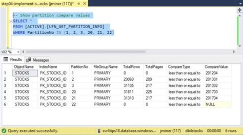 Azure Sql Database Table Partitioning Example