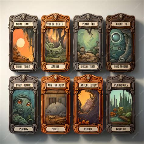 Premium Photo Retro Video Game User Interface Buttons Set Vector Illustration Eps10