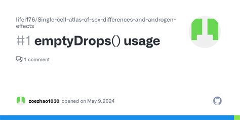 Emptydrops Usage · Issue 1 · Lifei176single Cell Atlas Of Sex
