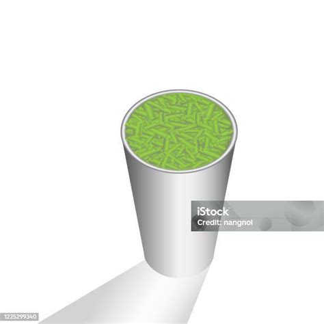 흰색 배경에 그림자와 테이크 아웃 플라스틱 컵에 아이스 녹차 또는 얼음 말차 0명에 대한 스톡 벡터 아트 및 기타 이미지 0