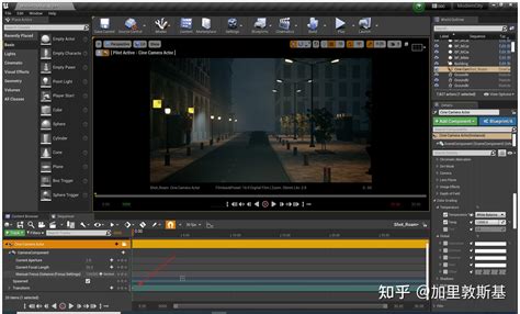 使用ue4 Sequencer制作摄像机漫游 知乎