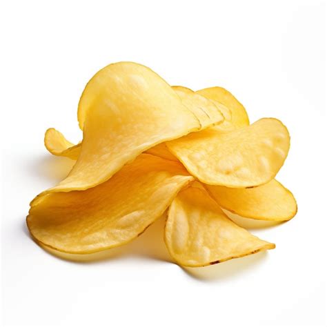 Premium Photo Chips White Background