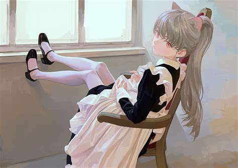 アニメの女の子、 赤い目、 Hdデスクトップの壁紙 Wallpaperbetter