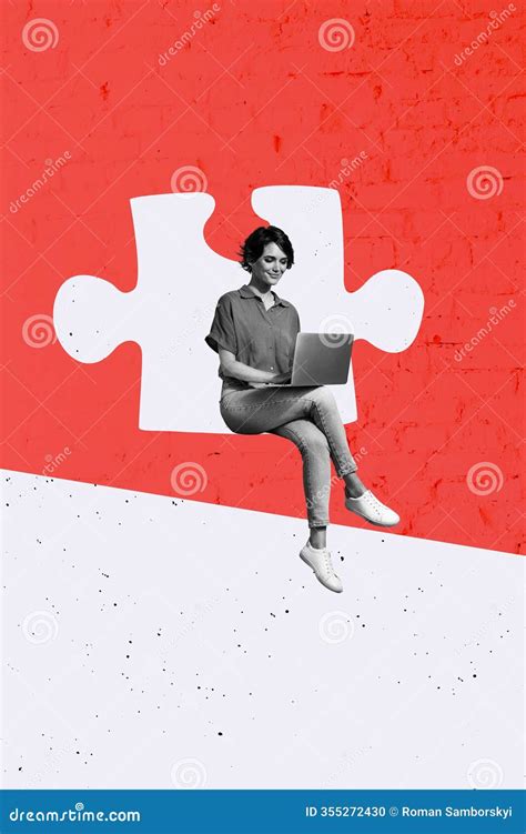 Laptop With Puzzle Pieces Vector Illustration CartoonDealer Com