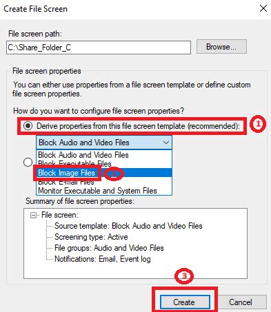 How To Create File Screening Management In FSRM