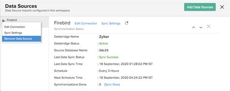 Importing From Firebird Zoho Analytics Help