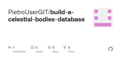 Github Pietrousergitbuild A Celestial Bodies Database