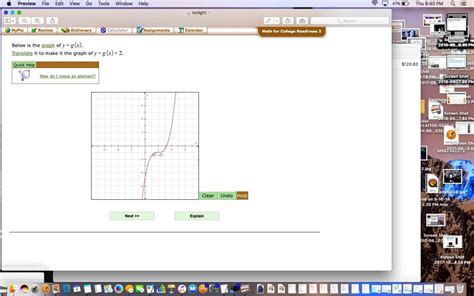 Solved Below Is The Graph Of Y Gx Translate It To Make It The