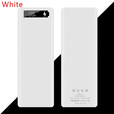 Dual Usb Diy Lcd Display 10x18650 Battery Case Power Bank Shell Charger Box Tetuo Bd