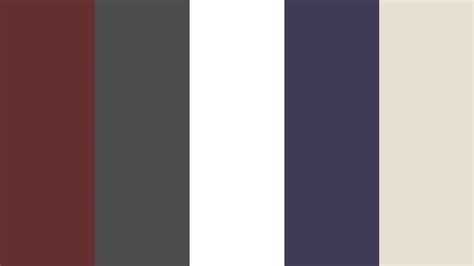 Vampire Aesthetic Palette Palette 632f2f 4c4c4c Ffffff 443a59 E8e0cf Hex