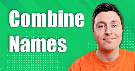 How To Combine First And Last Name In Excel 2024 Guide