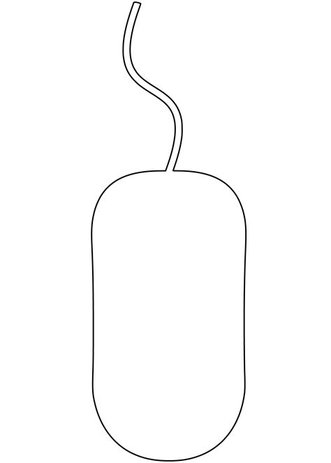 Shape Of Computer Mouse Free Printable Papercraft Templates