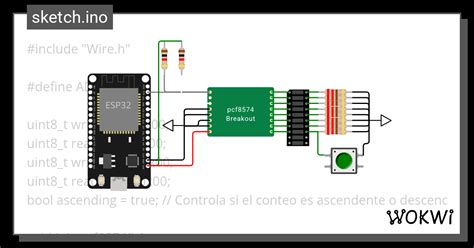 Pcf8574 Esp32 Online Wokwi ESP32 STM32 Arduino Simulator
