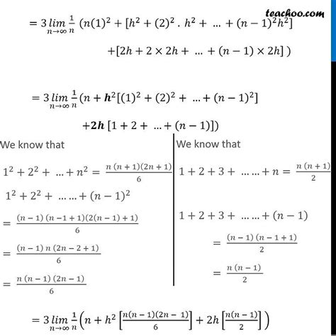 Question 4 Integrate X2 X Dx By Limit As A Sum Area As A Sum