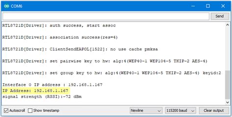 WiFi Set Up Server To Communicate AmebaDocs Documentation