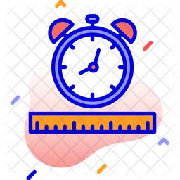Timestamp Icon Download In Colored Outline Style