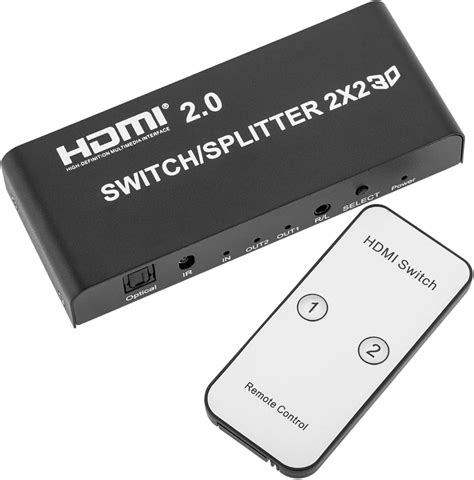 Amazon Com 2x2 HDMI Selector And Multiplier 2 Input 2 Output Electronics