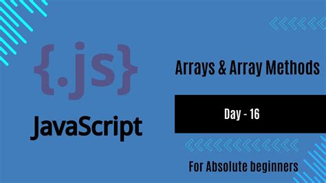 Javascript Arrays Array Methods Javascript Youtube
