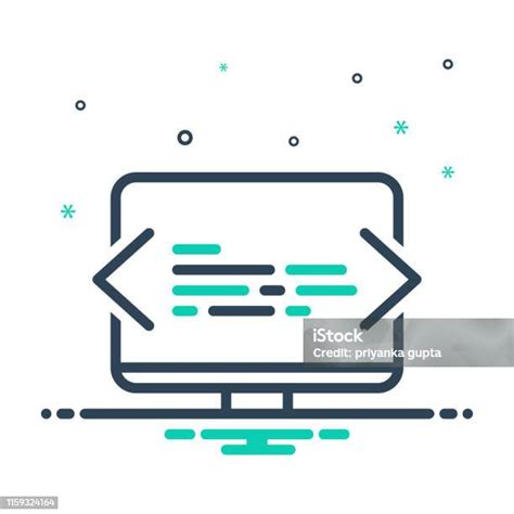 Pengkodean Pemrograman Ilustrasi Stok Unduh Gambar Sekarang Bentuk Html Ikon Simbol