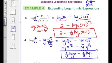 How To Expand Logarithmic Expressions