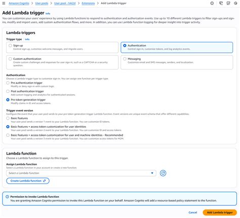 Customize Amazon Cognito Tokens With Pre Token Generation Lambda